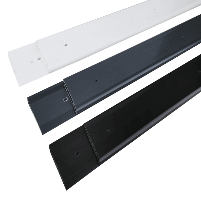 TRC Rubber - Gutter Trim 2 Part And Fixings - 2500mm
