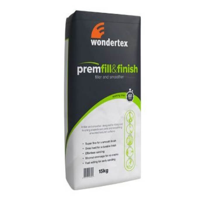 Wondertex Plasterboard Filler – Prem Fill & Finish 15Kg