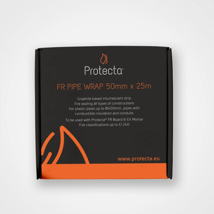 Protecta FR Pipe Wrap Roll - 25M Long x 1.8mm Thick | Fire-Rated