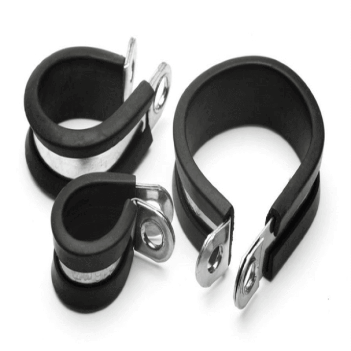 Metal P-Clips | Rubber Lined Pipe Clip - Box of 50 |At Lowest Prices
