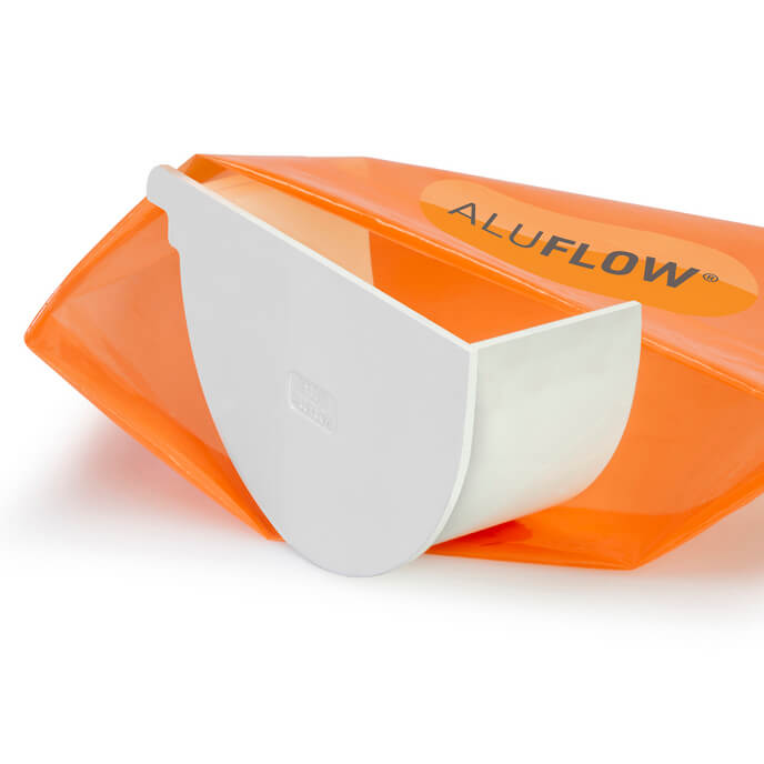 Aluflow - Aluminium Gutter Stop End - Deep Flow